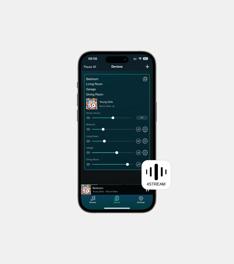 Up2stream® Go Control App – Up2Stream